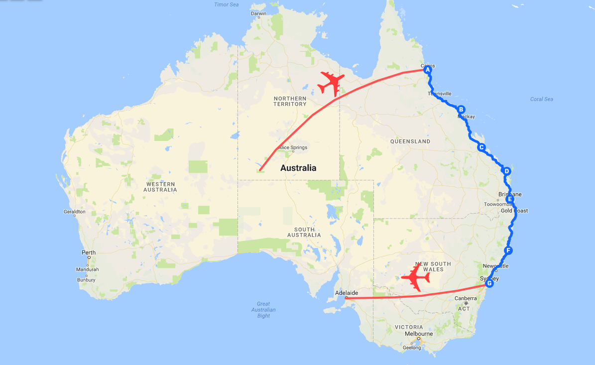 Route-Erwin-Tom – Tripping Down Under